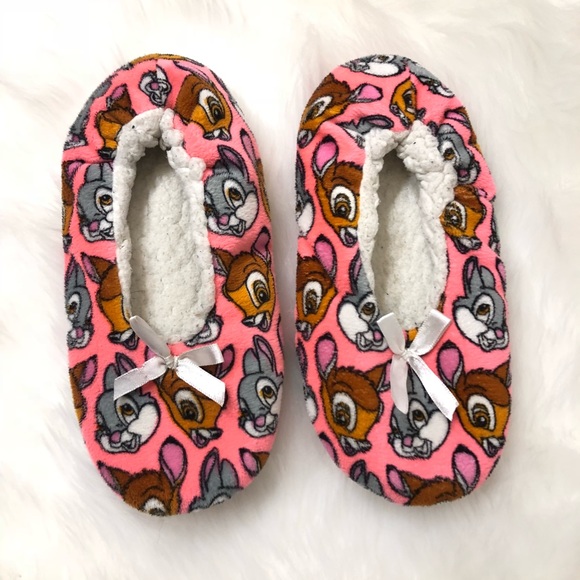 Disney | Shoes | Disney Bambi Thumper Plush Babba Slipper Socks | Poshmark